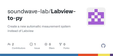 Github Soundwave Lablabview To Py Create A New Automatic Meaurement