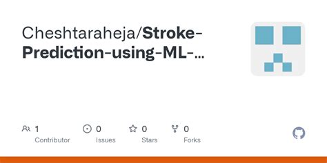 Github Cheshtarahejastroke Prediction Using Ml And Python