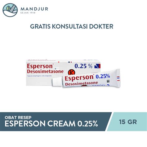 Esperson Cream 0.25% 15 Gram — Apotek Mandjur