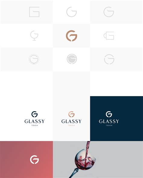 Glassy Touch Visual Identity On Behance