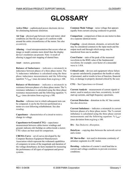 Glossary