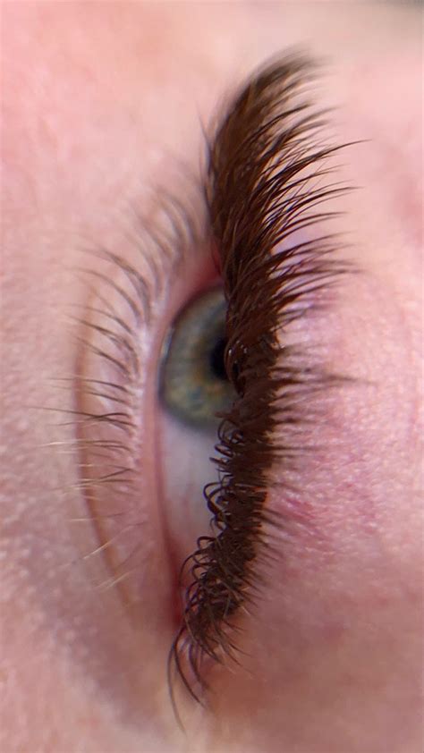 коричневые ресницы