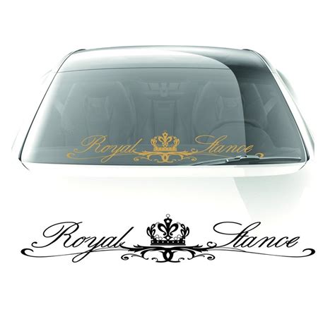 Royal Stance Windshield Banner Decal Jdm Sticker Etsy