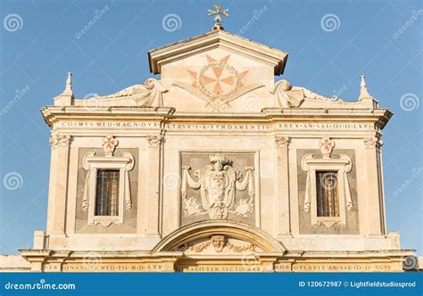 Close Up Of Ancient House In Old Mediterranean City Stock Image
