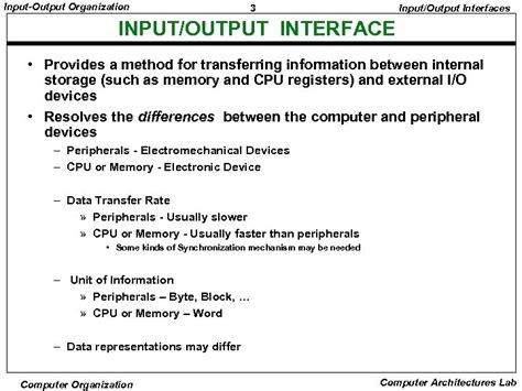 Input Output Organization 1 Input Output Organization Peripheral Devices
