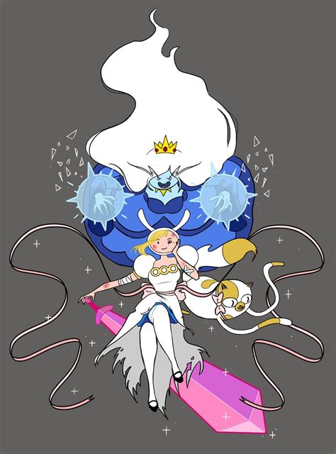 Fionna Cake And Ice Queen Fan Art Adventuretime