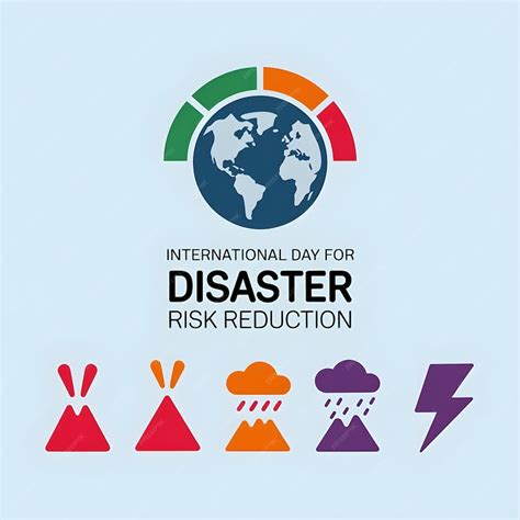 Vector International Day For Disaster Risk Reduction Premium Ai