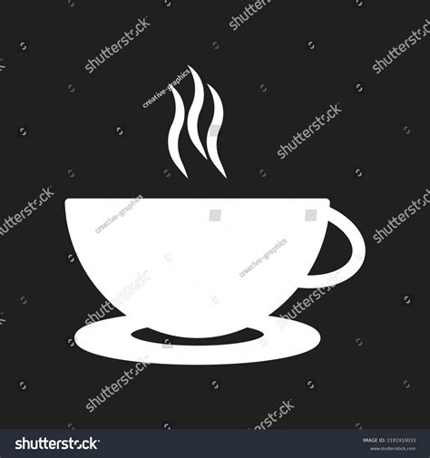 Eps10 White Vector Coffee Cup Hot Stock Vector Royalty Free