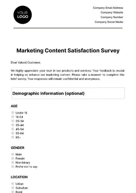 Free Customer Satisfaction Survey Templates To Edit Online