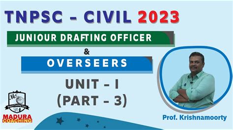JDO Overseers Unit 1 Part 3 TNPSC CIVIL 2023 YouTube