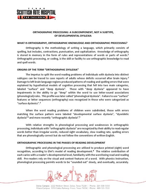 Of Developmental Dyslexia What Is Orthography Orthographic Knowledge And Orthographic