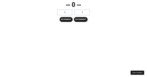 Increment Decrement Simple Redux Codesandbox