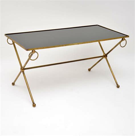 1950s Vintage Brass And Glass Coffee Table Retrospective Interiors