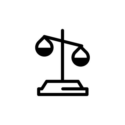 premium vector law scales icon vector