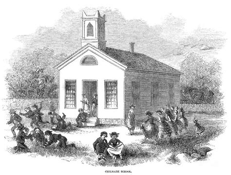 Schoolhouse 19th Century Photograph By Granger