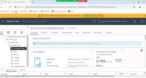 Veeam Backup And Replication Continuous Data Protection Licenses Will Expire On Esxi Hosts