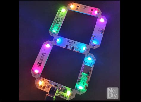 PxlDigit PCB Configurable Seven Segment Digit IOT PCB V1 2 Share Project PCBWay