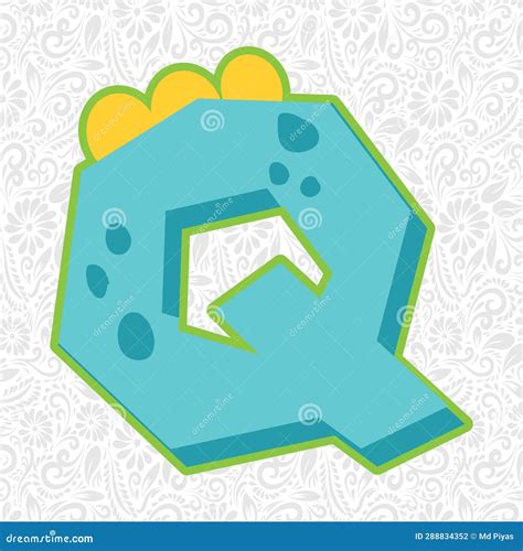 Alphabet Letter Q Latter Art Alphabet Vector Font Vector Stock