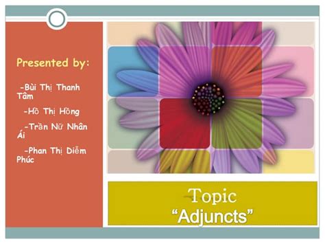 Adjuncts Ppt