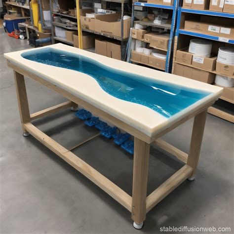 Epoxy Water Flow Table Design Stable Diffusion Online