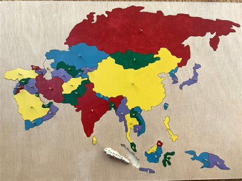 Asia Puzzle Map Montessori Buy Discounted Th