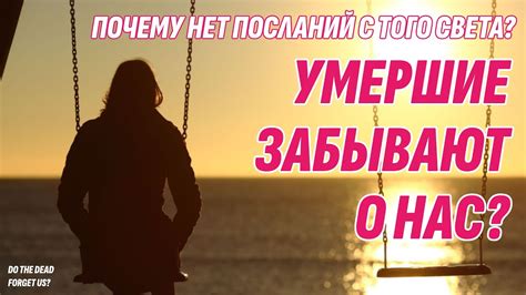 Я не вижу посланий с Того Света! Умершие забывают нас? Жизнь после ...