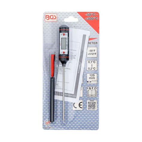 Termometro Digital Sonda Acero Inox 8714 Bgs