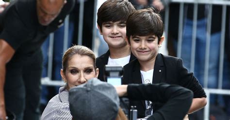 Eddy et Nelson Angelil Celine Dion quitte l hôtel Royal Monceau avec