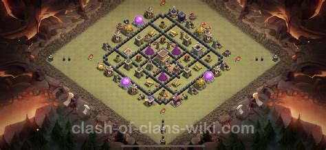 Best Anti 3 Stars War Base Th8 With Link Anti Everything Town Hall