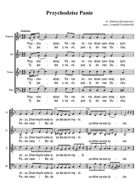 Przychodzisz Panie Pdf