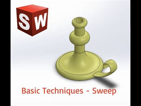 Basic Techniques Revolve Sweep SOLIDWORKS TUTORIAL YouTube