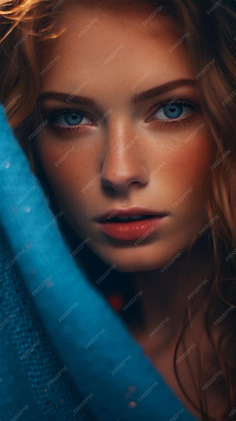 Premium Photo Graceful Woman With Freckles Freckled Beauty