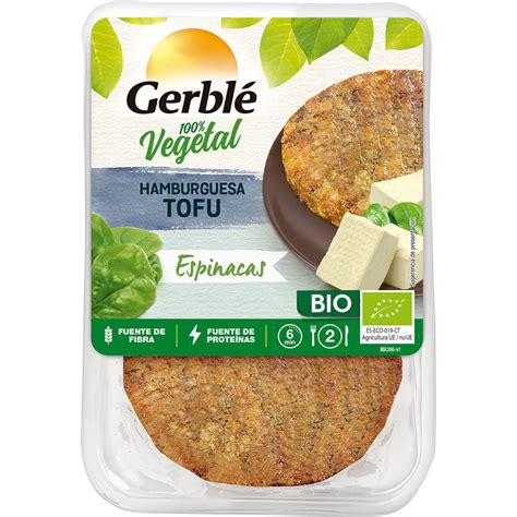 Comprar Bio hamburguesa de tofu y espinacas 100 vegetal y ecológica