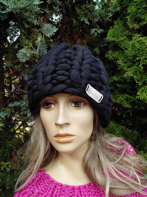 Gruba Wełniana Czapka Ręcznie Robiona Elbląg • Olx Pl