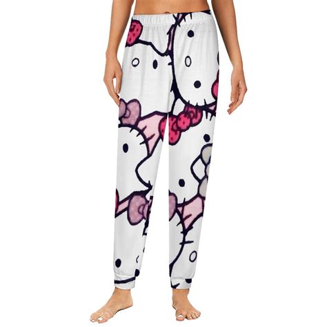 Anime Pants Hello Kitty Pajama Cartoon Christmas T For Girls Cute