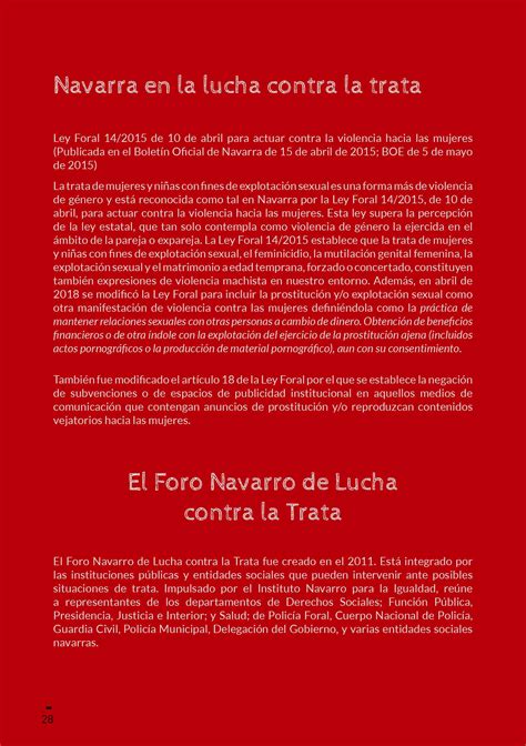 Guía Sobre La Trata Con Fines De Explotación Sexual En Navarra Acción