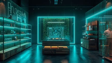 Free Neon Retail Corridor Image Mall Retail Neon Download At