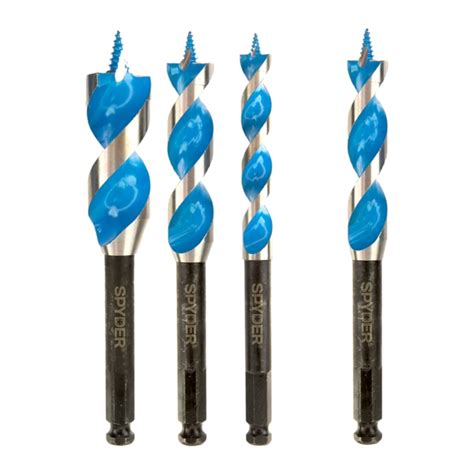 Spyder Stinger 4 Piece X 6 12 In Woodboring Auger Drill Bit Set 12001