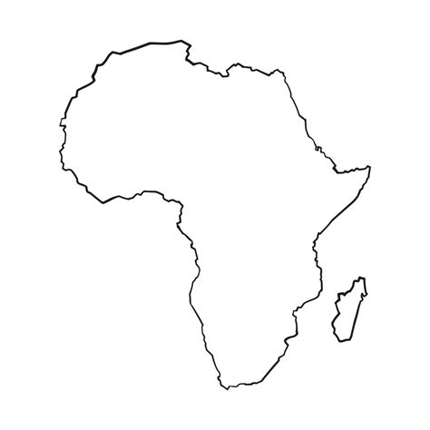 Africa Map Illustration Vector White Background 20627671 Vector Art At
