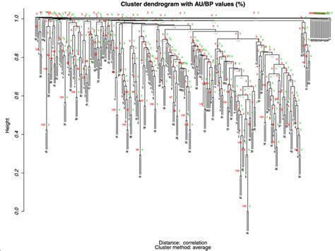 Cluster Dendrogram With Aubp Values Download Scientific Diagram