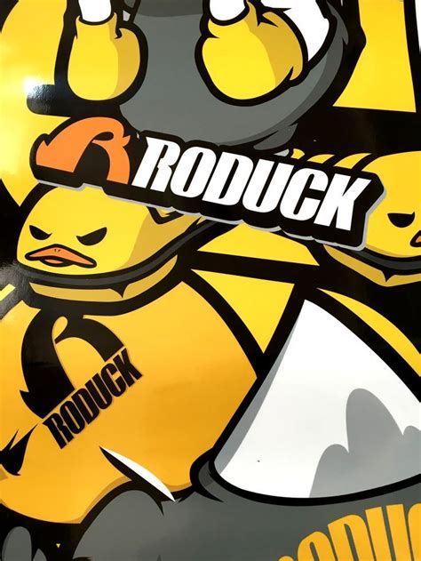 로드바이크 자전거 오리 로덕 캐릭터 스노우보드 데크 튜닝 스티커 그래피커 Road Bike Duckroduck