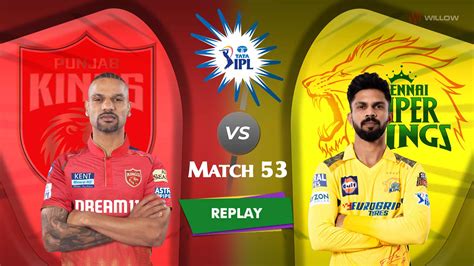 Punjab Kings Vs Chennai Super Kings 53rd Match Replay Part 1 Pbks