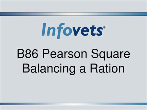 ppt b86 pearson square balancing a ration powerpoint presentation