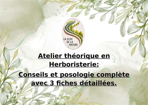 Atelier Théorique En Herboristerie Sur Le Thème De La Santé Vasculaire