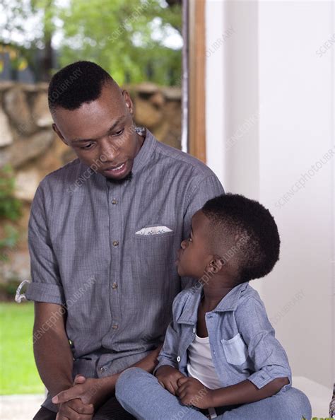 Father Talking To Young Son Stock Image F0339048 Science Photo