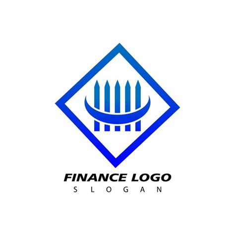 Plantilla de vector de inspiración de diseño de logotipo financiero para negocios Vector Premium