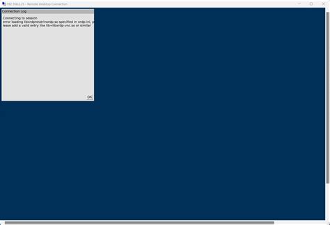 Xrdp Launch Problems Unable To Contact To Settings Server