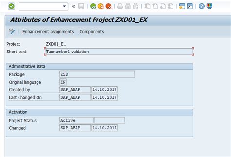 SAP For Abapers Enhancement In XD01 Validating Some Field