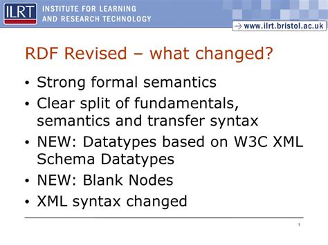 Semantic Web Update W3c Rdf Owl Standards Development And