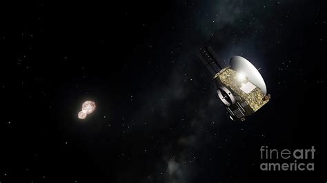 Artwork Of Ultima Thule And New Horizons Photograph By Mark Garlick
